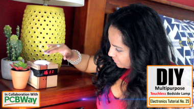 Touchless Multifunctional Bedside Lamp With Digital Clock