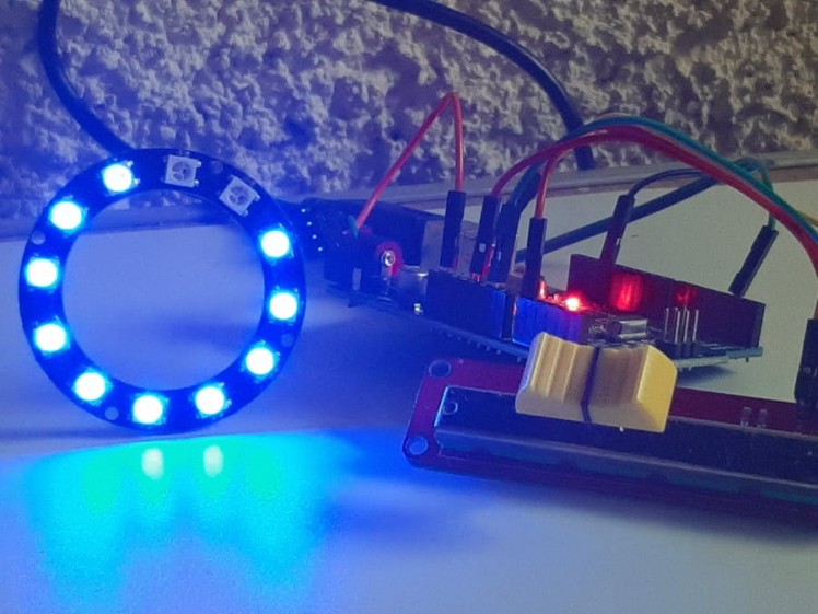 Volume Indicator Neopixel Ws2812 Led Ring And Arduino