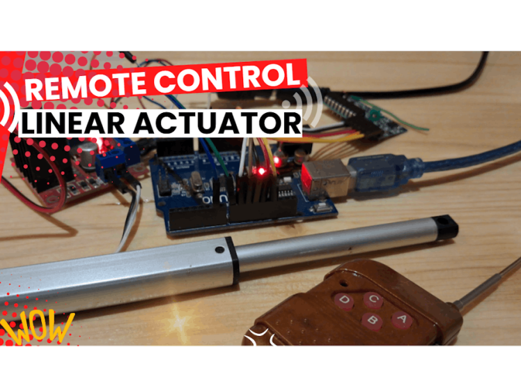 Remote Control A Linear Actuator With Visuino & Arduino
